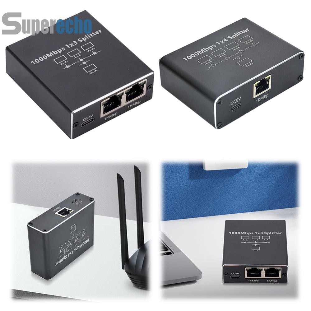 Ethernet Splitter 1 To 3/4 1000Mbps Internet Cable Splitter Gigabit ...