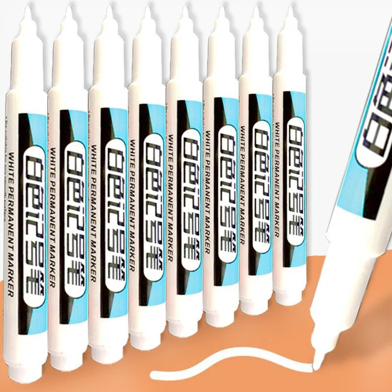 Multi-Purpose Oily White Marker/Graffiti Painting Permanent Mark Pens ...
