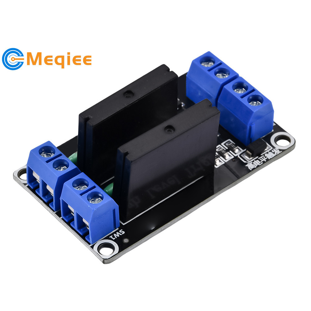 DC5V Solid State Relay Module 2 Channel High Level Trigger Solid State ...