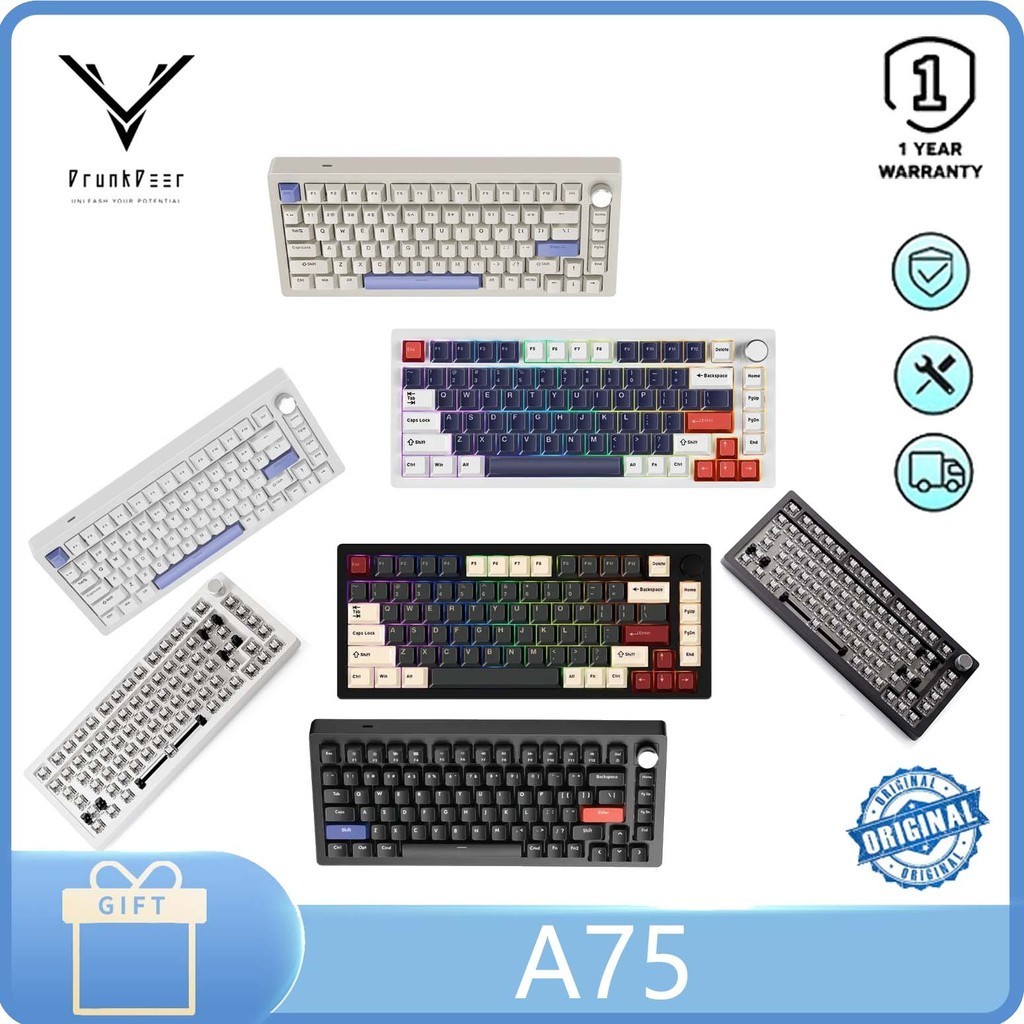 DrunkDeer A75 mechanical keyboard with cable adjustable key range ...