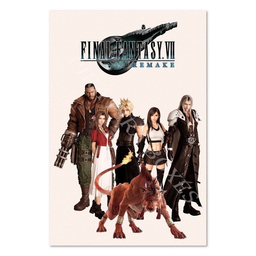 Final Fantasy Vii (7) Remake Characters Art Film Print Silk Poster Home ...