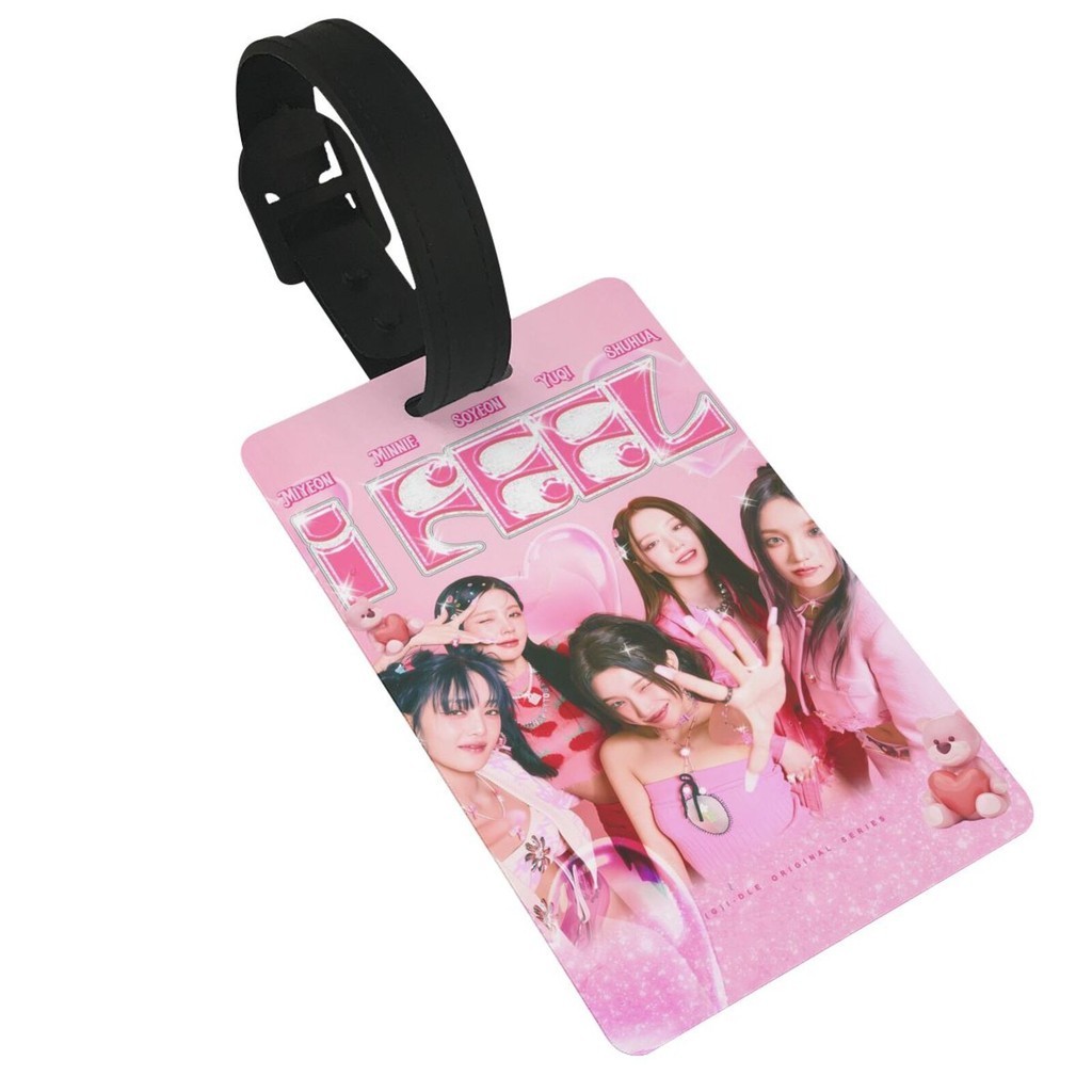 (G)I-DLE Luggage Tag Suitcase Name ID Card Labels Identifiers PVC ...