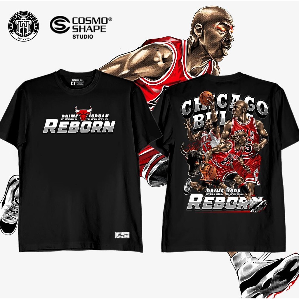 THE HOOP APPAREL PRIME MJ REBORN GRAPHIC COTTON TSHIRT FOR MEN AND ...