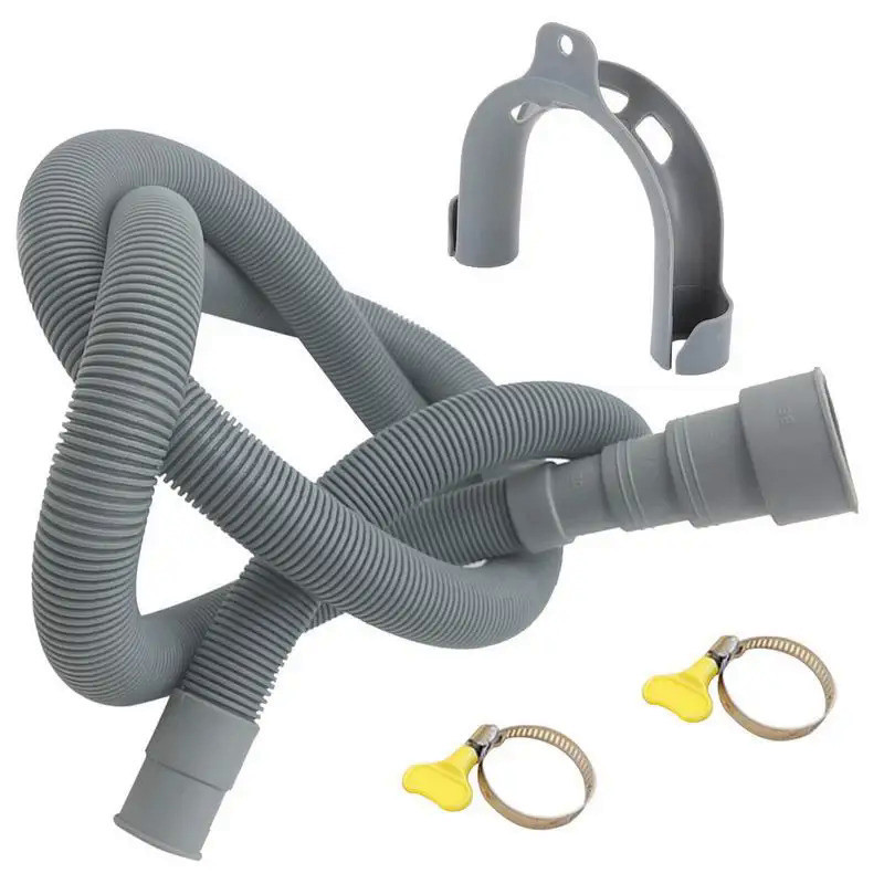 1.5/2/3/4M PVC Washing Machine Dishwasher Drain Waste Hose Extension ...