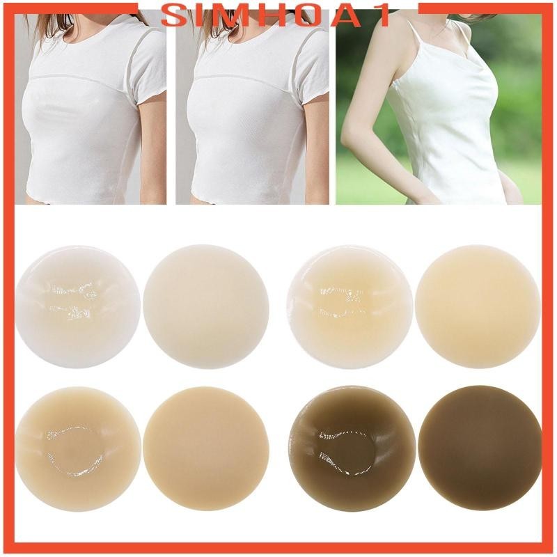 [Simhoa1] Women Breast Cover Silicone Sticky Bra Push up Bra for ...