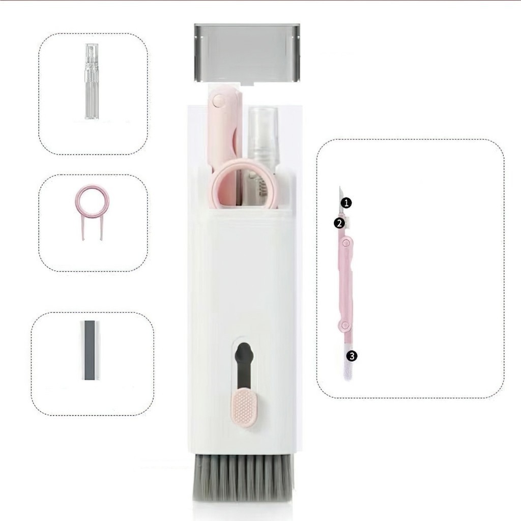 Ultra Compact 7 in 1 Laptop Cleaning Kit - Computer - Keyboard - Airpod ...