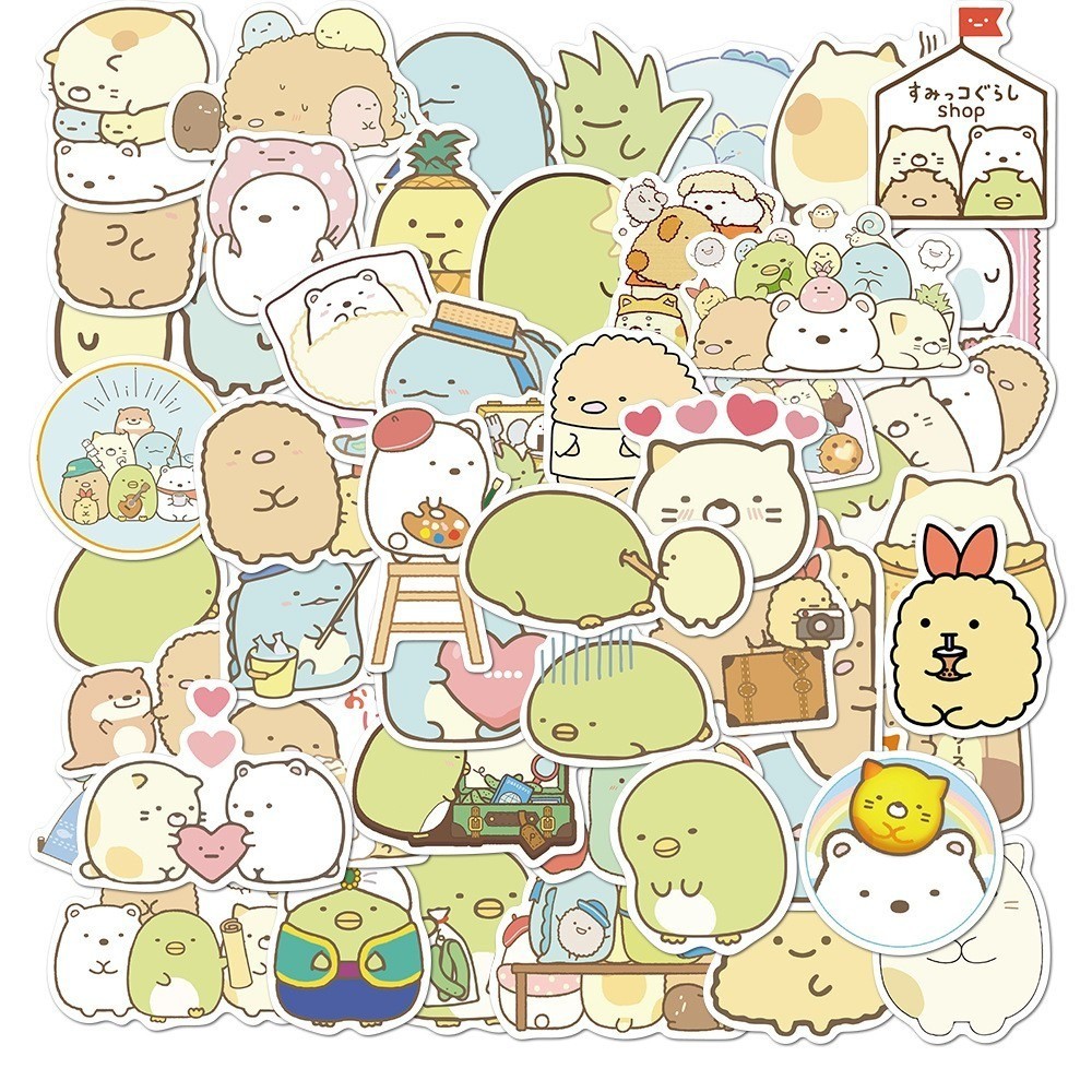 Y&P| Sumikkogurashi Stickers Set Japanese Anime Graffiti Waterproof ...