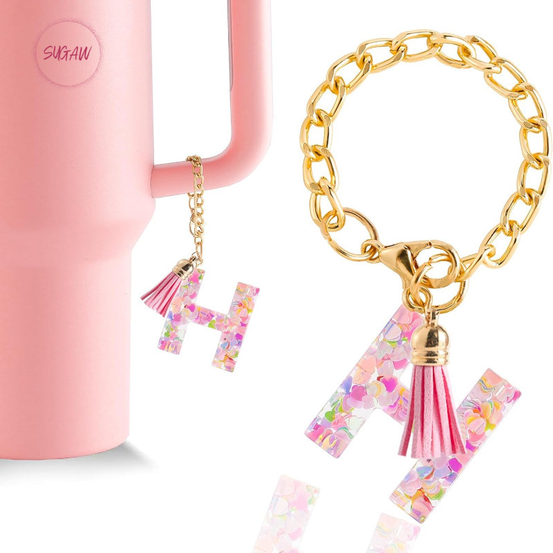 Letter Charm Accessories for Tumbler IceFlow Water Bottle Pendant 1 PCS ...