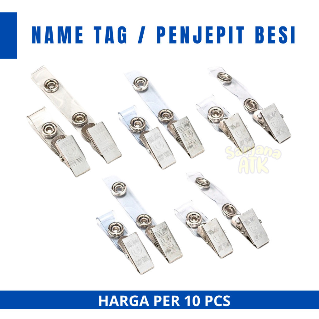 (10) Iron ID Card Clip / Name Tag | Shopee Philippines