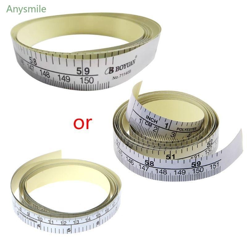 ANYS 151cm Self Adhesive Metric Measure Tape Vinyl Ruler For Sewing ...
