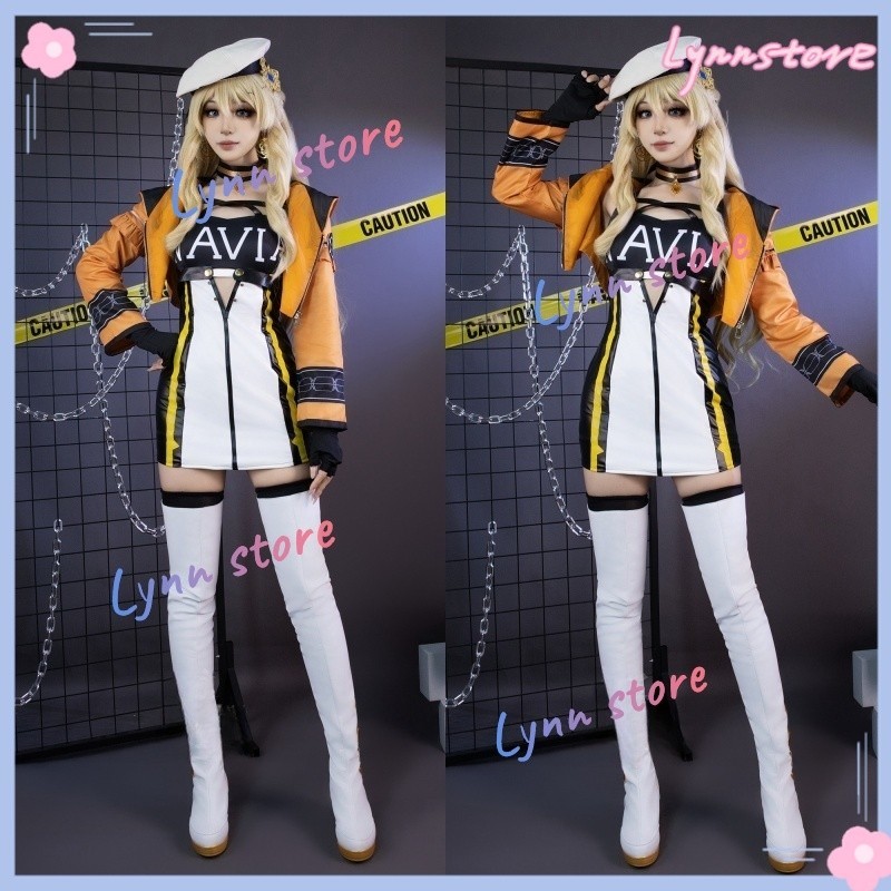 Cosplay Navia Racing Suit Costume GENSHIN IMPACT Navia Cosplay Dress ...