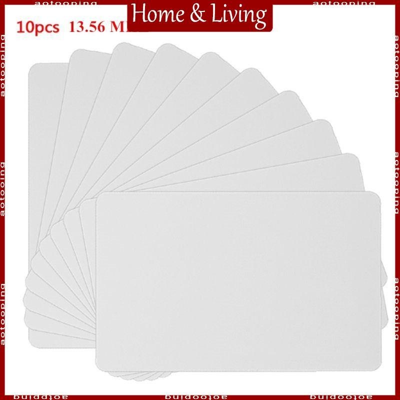 AOTO Set of 10 Blank NFC Cards 13 56MHZ Frequency NFC Cards NFC Tags ...