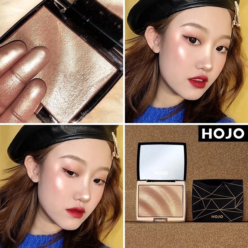 HOJO Face Powder Palette Shimmer Highlighter Body Glitter Illumination ...