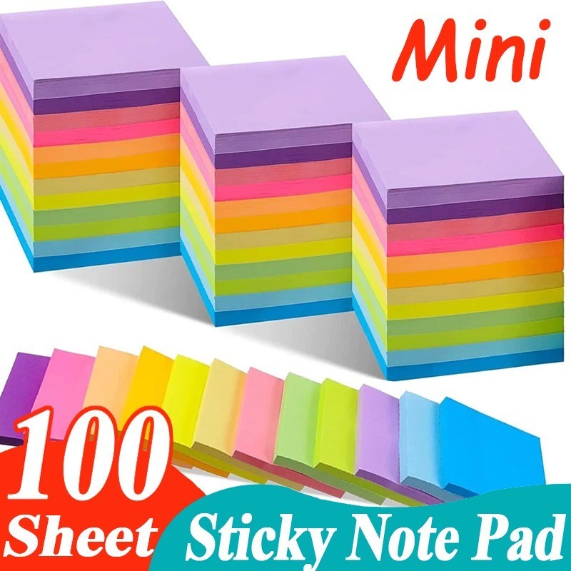 Mini Square Sticky Notes / Kawaii Stationery Index Label Bookmarks for ...