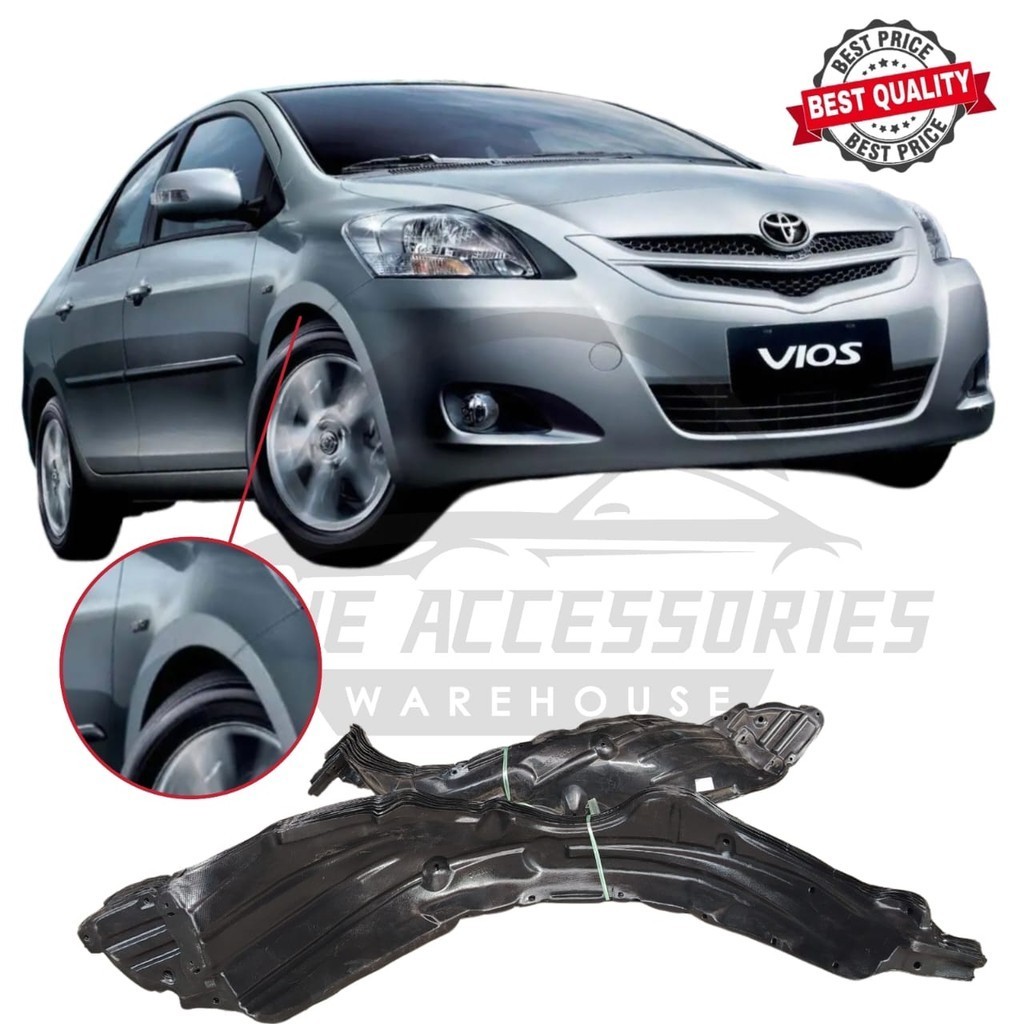 TOYOTA VIOS NCP 2008-2013 FENDER COVER LINER PROTECTOR / DAUN PISANG ...