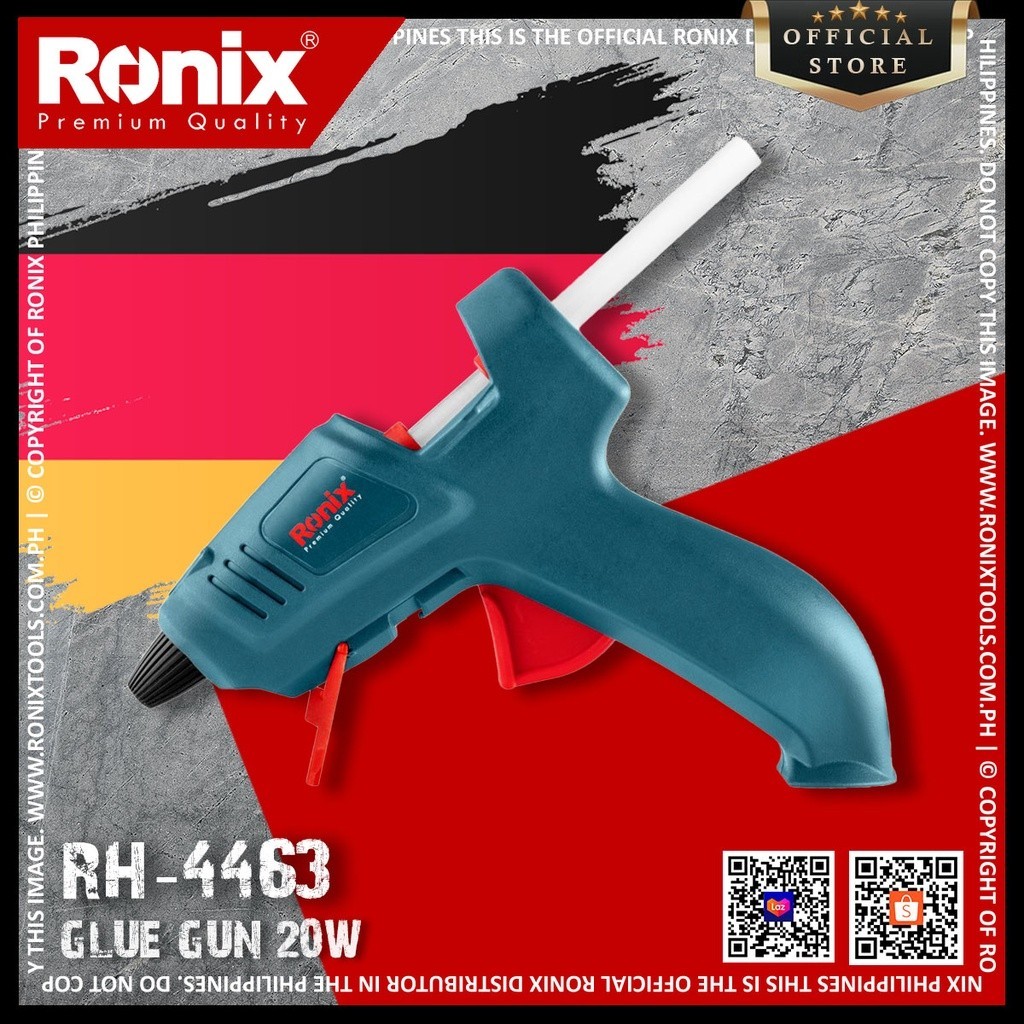 Ronix RH-4463 High temp glue gun 20w | Shopee Philippines