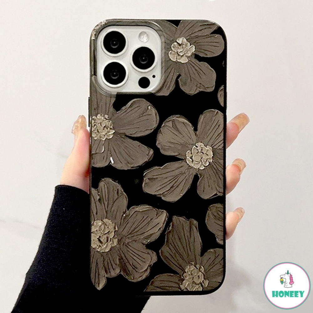 Vintage Black Flower Iphone Case Compatiable for IPhone 11 IPhone 14 ...