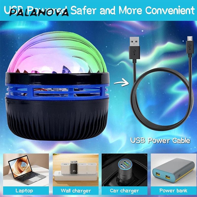 Aurora Atmosphere Projection Light Creative Colorful Self-propelled ...