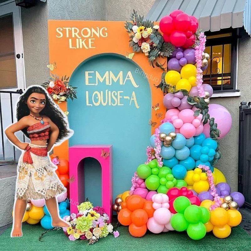 Moana Theme Balloon Garland Arch Kit Color Latex Balloon Birthday Party ...