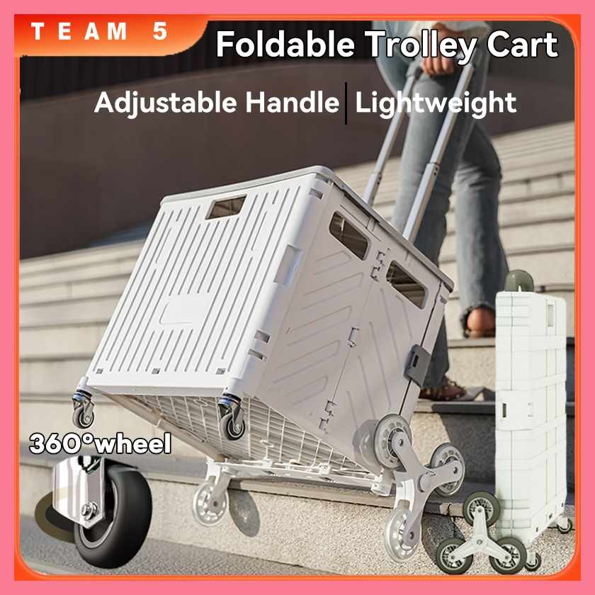Foldable%f&Trolley/fw/Cart/sz^Shopping/rO^Cart/fs^Wagon/Li^Trolley/Jj ...