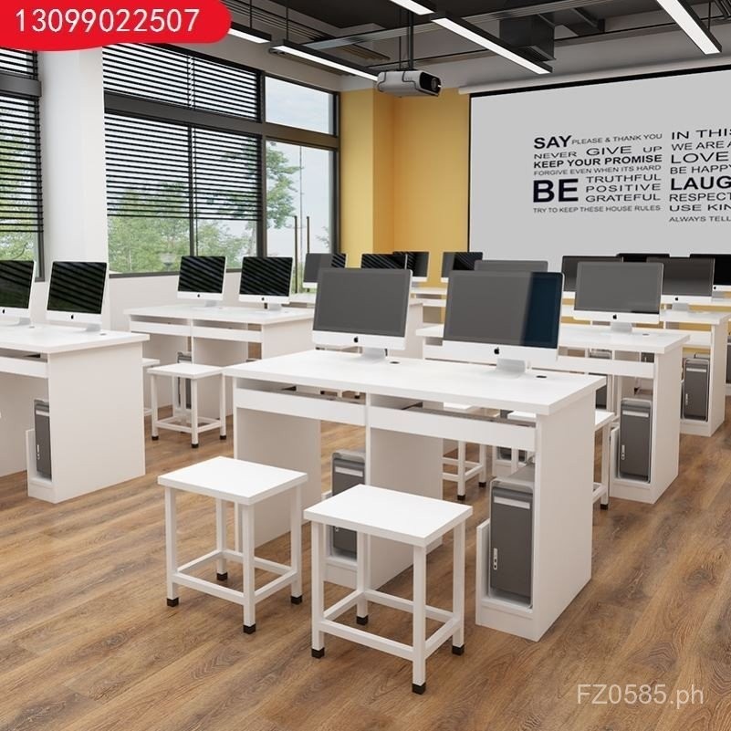 Desktop Partition Computer Room Computer Desk Table Driving School ...
