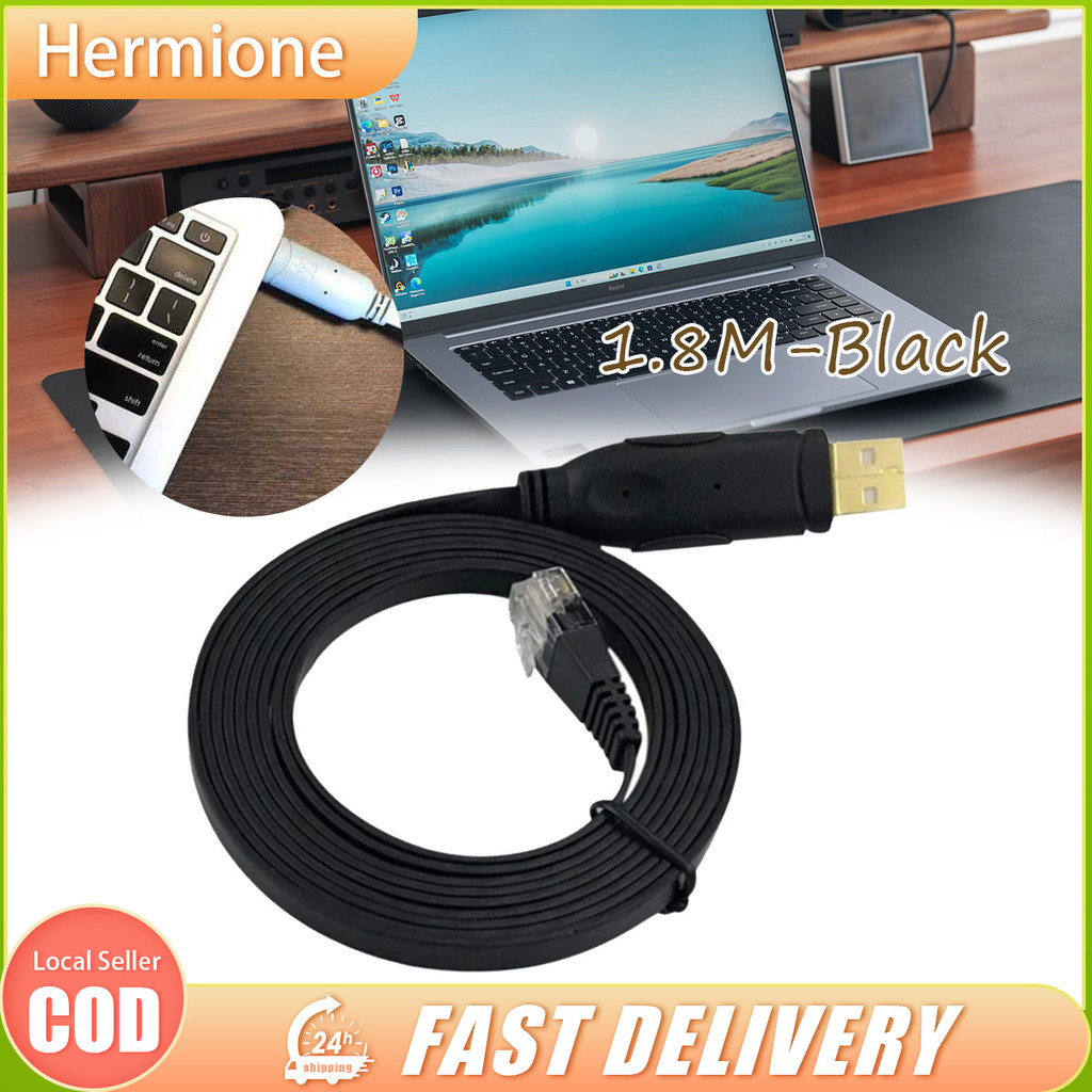 USB to console debugging cable 1.8m Usb To Rj45 Console Cable for Laptop Computer Cisco Router ...