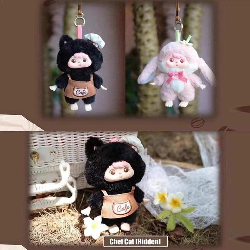 Miyee Cafe Bear Keychain - Adorable Coffee Shop Character Collectible ...