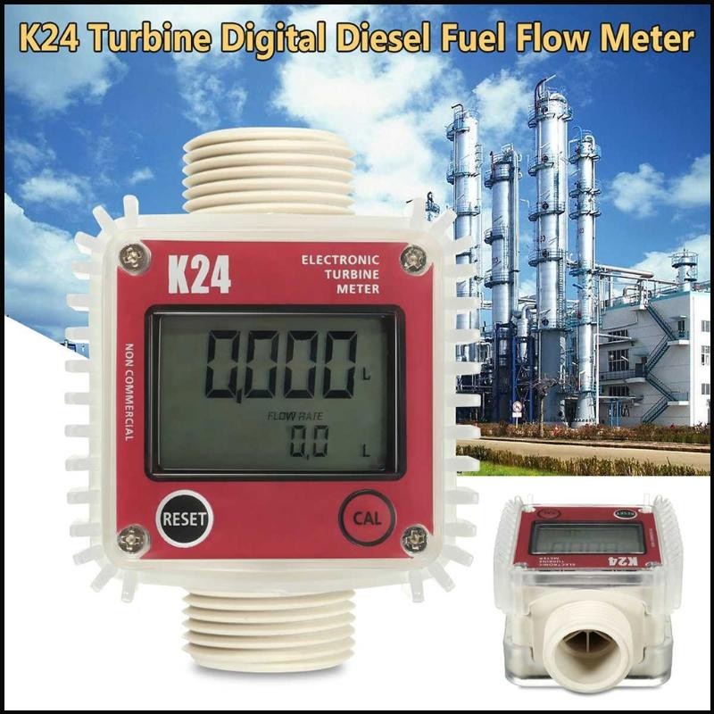 UKI Digital Die-sel Fuel Flow Meter Gauge Meter K24 for Turbine ...