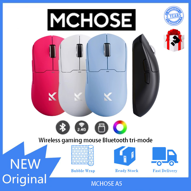MCHOSE A5 Pro Max Wireless Bluetooth three-mode gaming mouse | Shopee Philippines