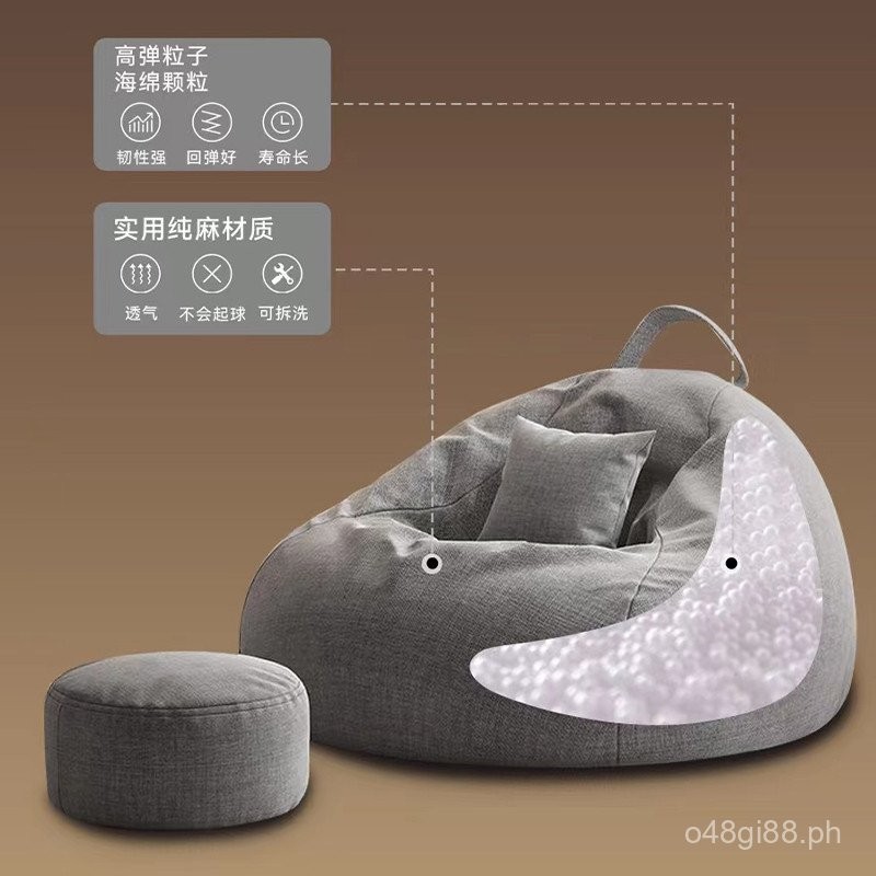 Bean Bag Lazy Sofa Extra Large Giant Bean Bag Tatami Giant Reclining ...