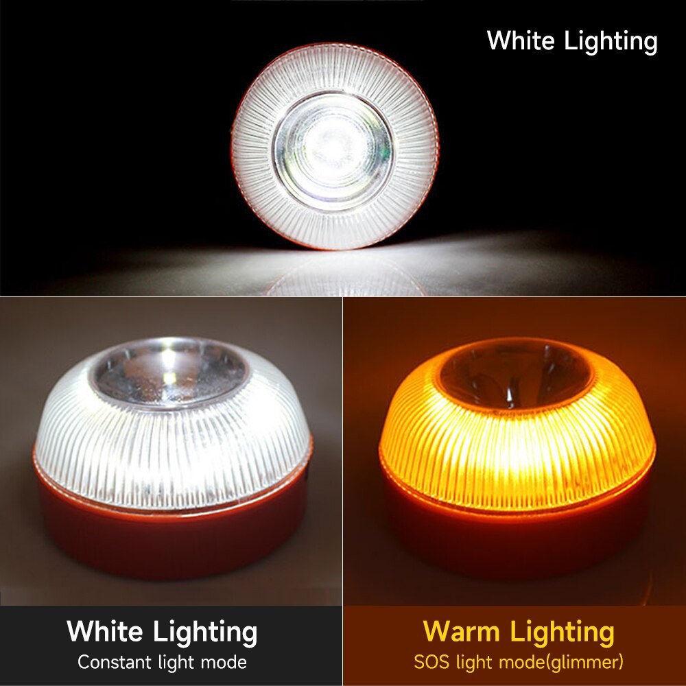 Flashlight Magnetic Induction Strobe Led Car Emergency Light Road ...