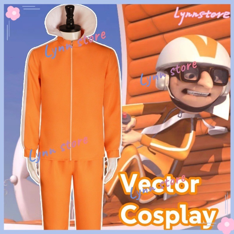 Despicable Me Vector Orange Jakect Pant Suit Victor Perkins Cosplay ...