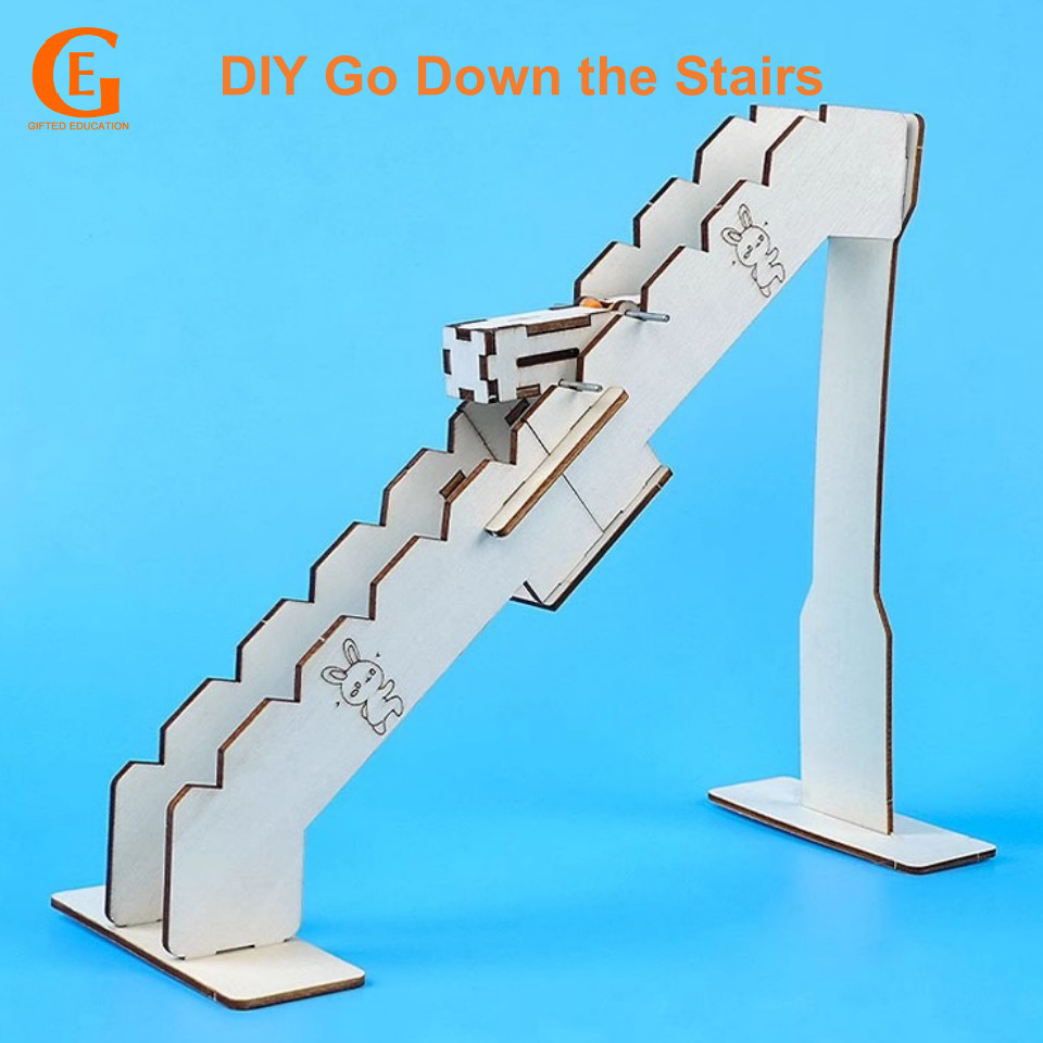 GIFTED EDUCATION DIY Down Stairs Science Experiment Toys STEM Handmade ...