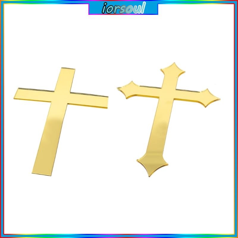 IOR 5pcs Cross Acrylic Cake Toppers Holiday Girl Boys Birthday Cake ...