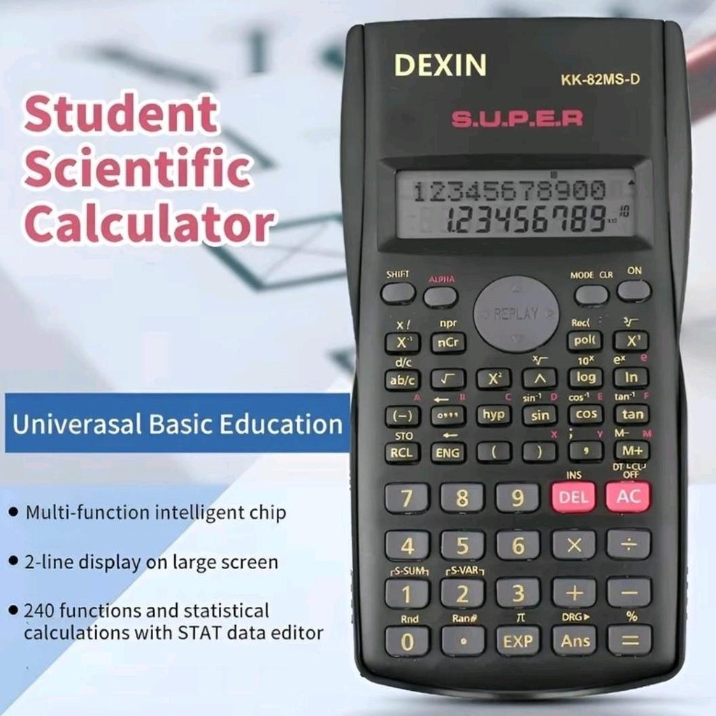 Black scientific Calculator School Student tools Office Calculators ...