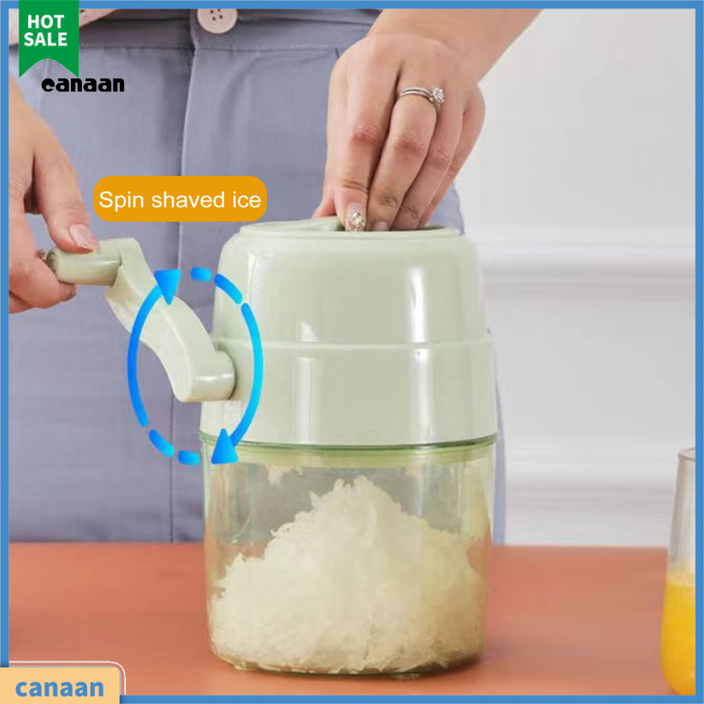 canaan| Manual Shaved Ice Machine Easy Cleaning Ice Crusher Stainless ...