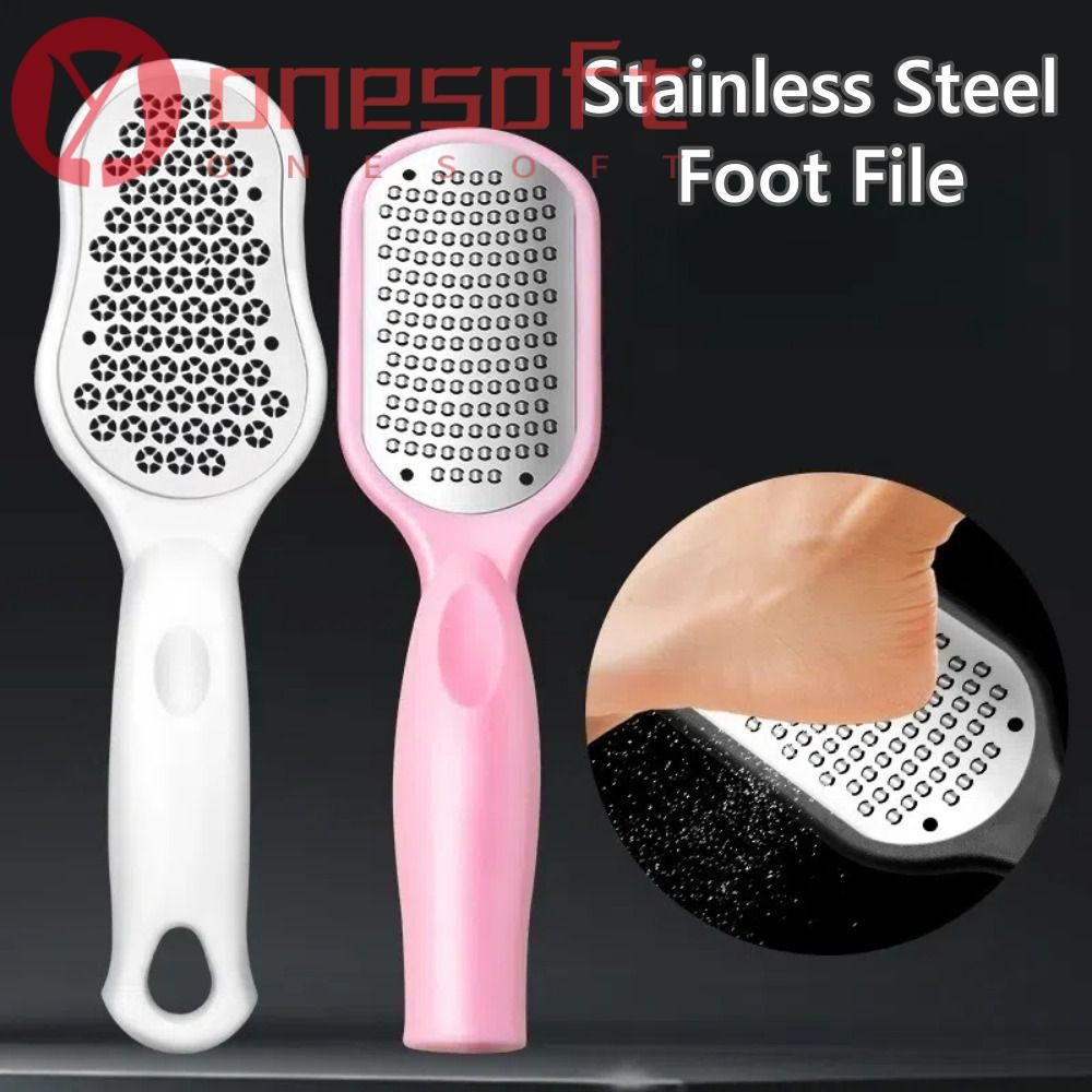 ONE-SOFTNESS Foot File, Stainless Steel Easy to Use Foot Heel Scrub ...