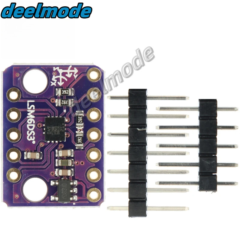GY-LSM6DS3 Accelerometer Gyro Embedded Digital Temperature Sensor Board SPI IIC I2C Interface ...
