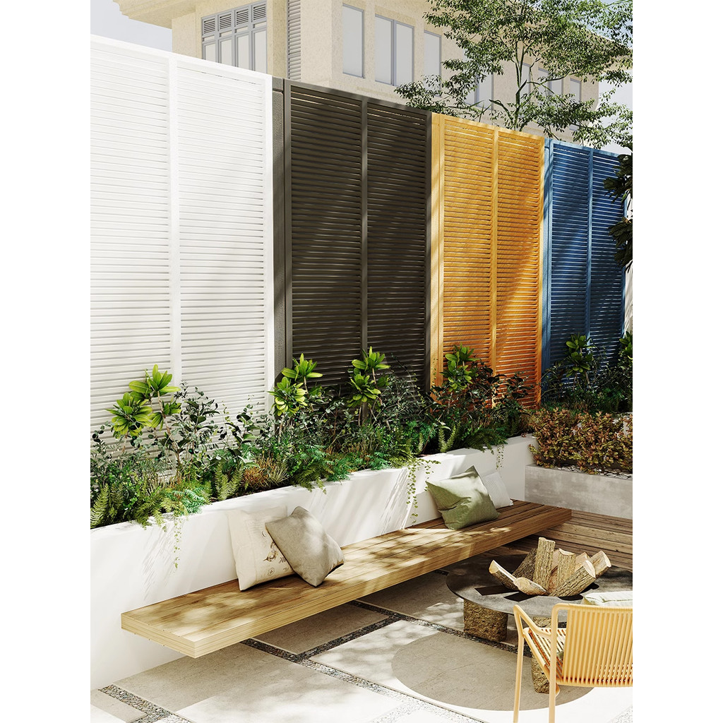 Outdoor Courtyard Antiseptic Wood Fence Balcony Partition Screens ...