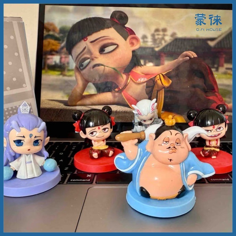 Nezha Anime Blind Box Figures - Collectible PVC Desk Decor, Limited ...