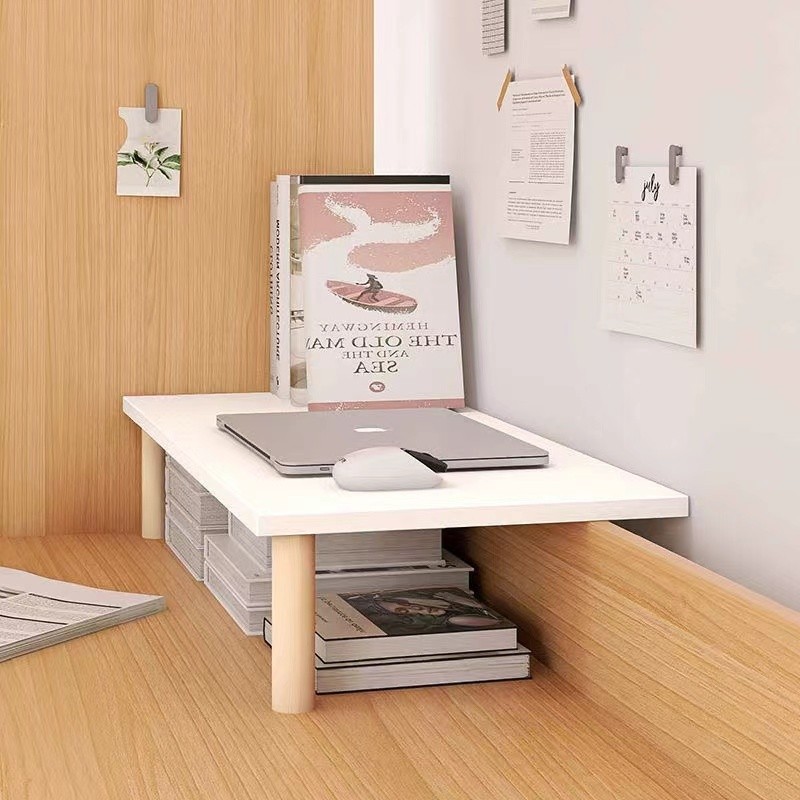 Desktop Computer Monitor Riser Stand Laptop Base Heightening Rack Desk ...