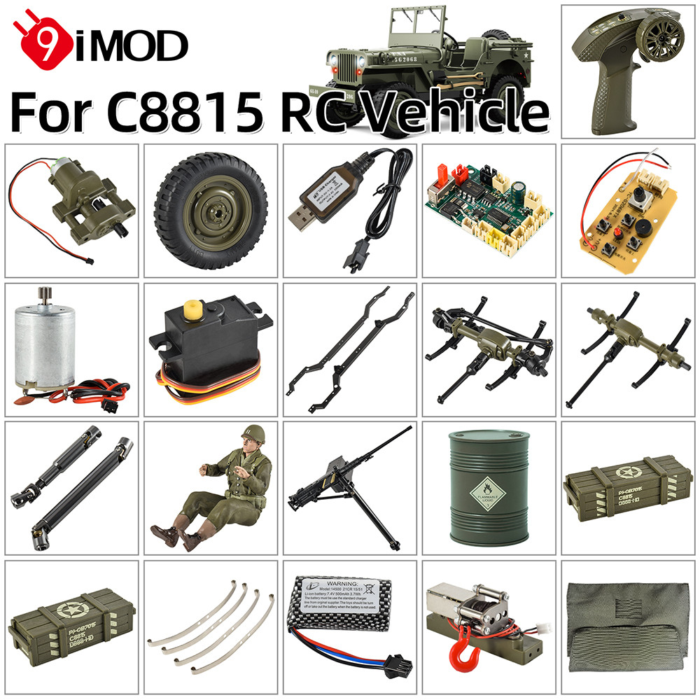 9IMOD C8815 RC Car Parts Jeep Accessories Remote Control Tires Motor ...