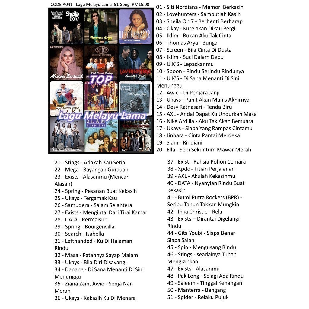 Pendrive Usb Mp3 Song Song With Old Malay a041 D3 | Shopee Philippines