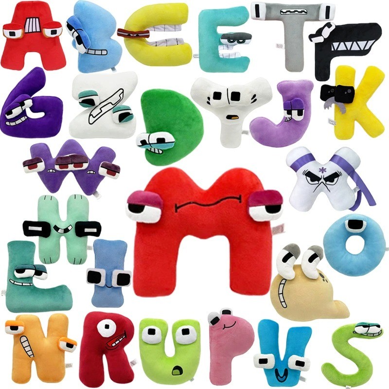 Alphabet Lore Plush Toys Alphabet Lore Doll 26 Letters in English Plush ...
