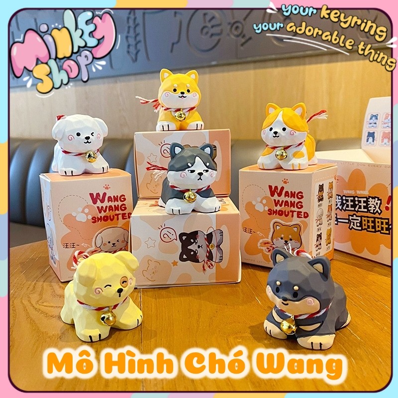 TRI Cute Wang Dog Model Set for Cute inanimate car desk decoration ...