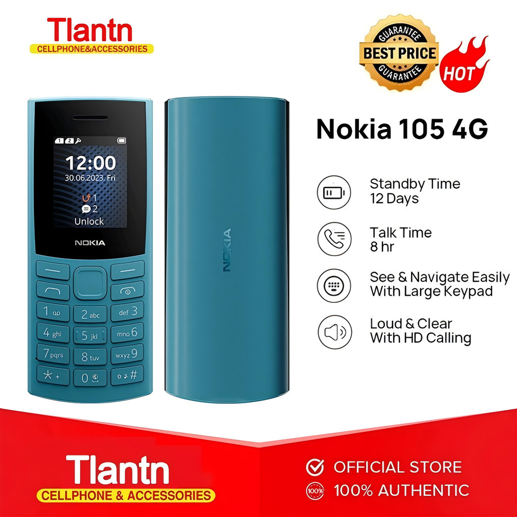 Original Brand New Noki 105 Keypad Phone Dual Sim 1450mAh Keypad ...