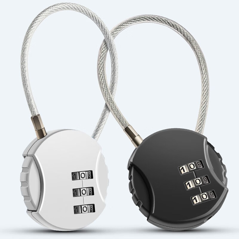 Mini Small Lock Steel Wire Password Lock Helmet Lock Padlock Bicycle ...