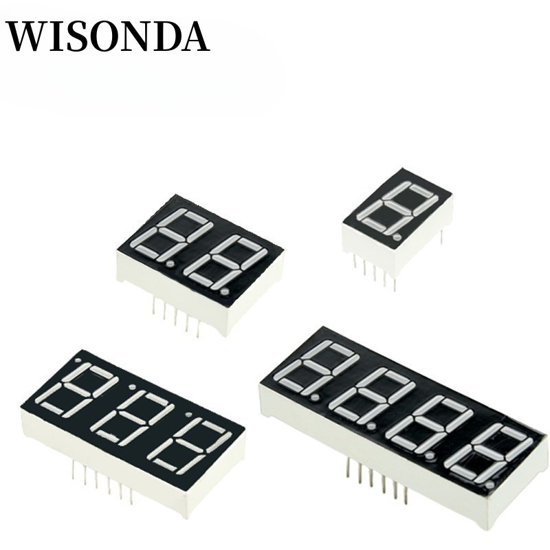 0.36/0.56inch 7 Segment 1/2/3/4Bit Digital Tube Red Common Cathode LED ...