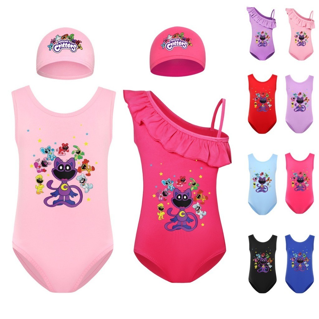 Smiling Critters Kids Swimsuit Bikini Seaside Resort Swimming Outfit ...