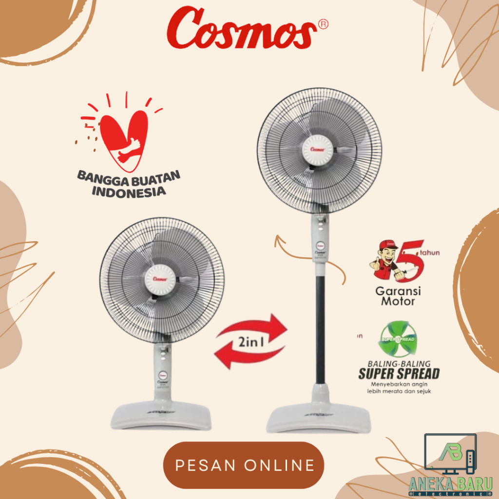 [Cosmos Stand Fan Twino 2in1 Standing Fan 16 SN / 16SN (16 Inch ...